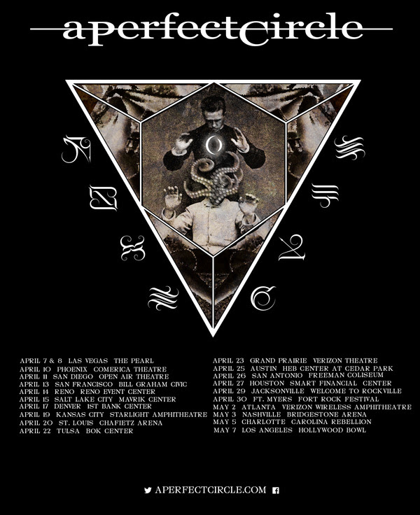 A PERFECT CIRCLE – Announce Spring Tour | Metal Odyssey > Heavy Metal ...