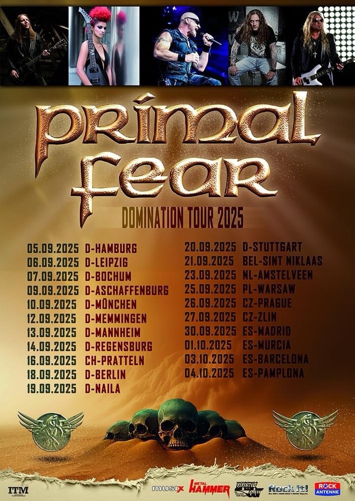 PRIMAL FEAR – Announces European Tour 2025 | Metal Odyssey > Heavy ...
