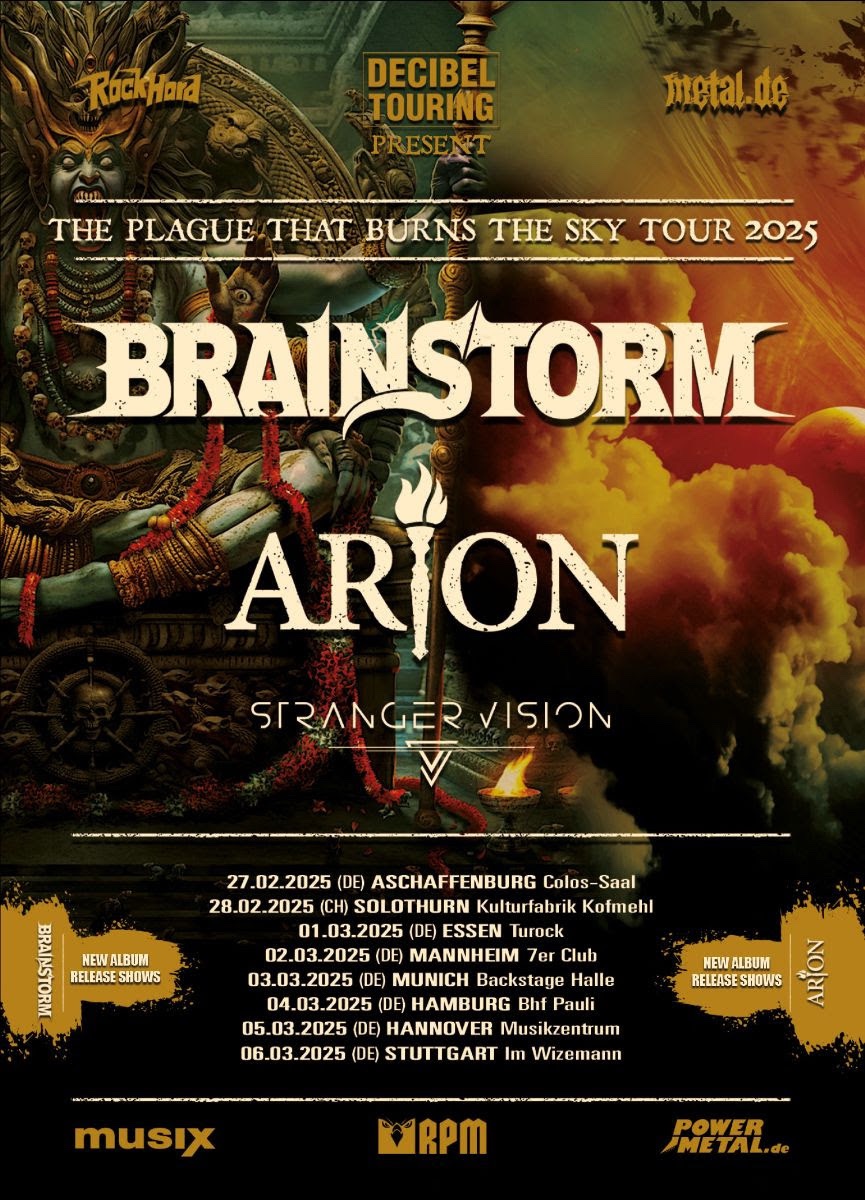 BRAINSTORM + ARION – Co-Headline Tour 2025 | Dates, Cities, Venues ...