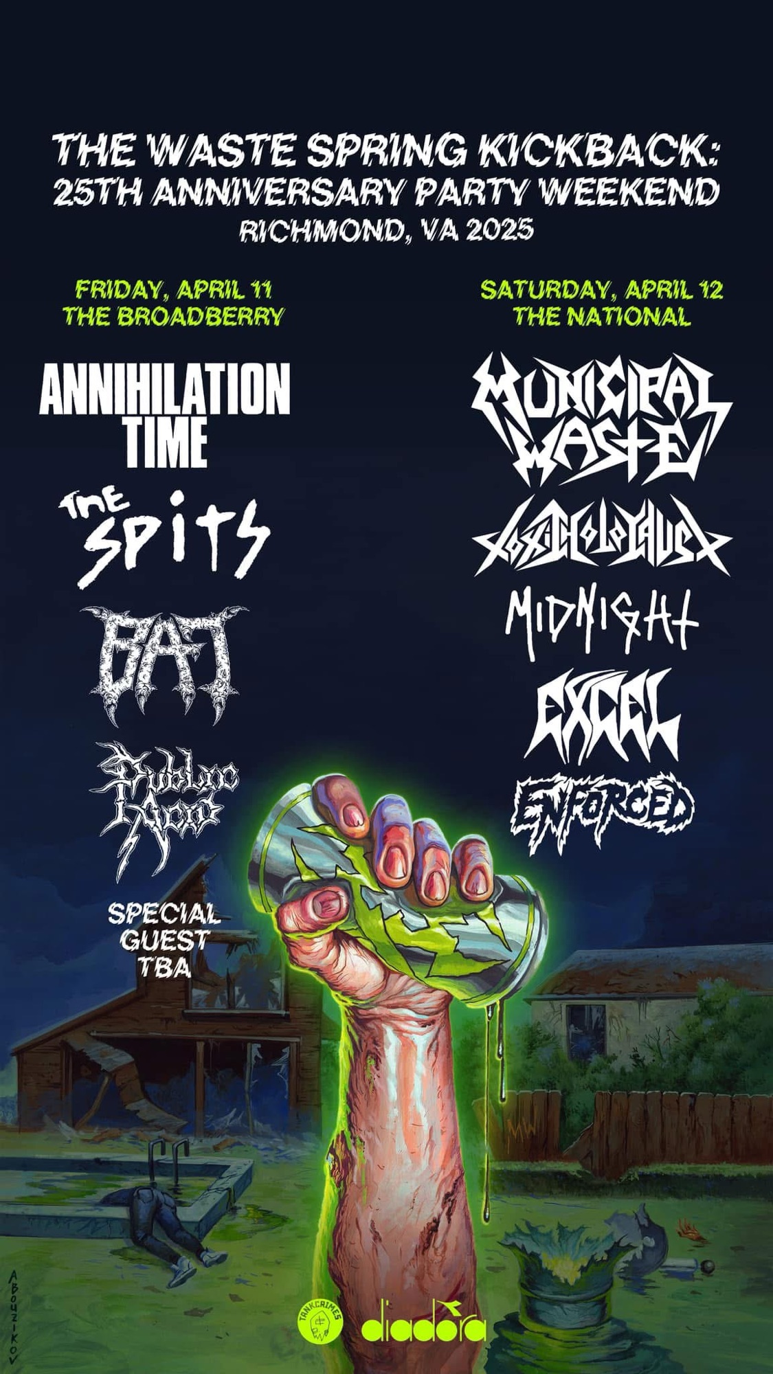 MUNICIPAL WASTE – The Waste Spring Kickback: 25th Anniversary Party ...