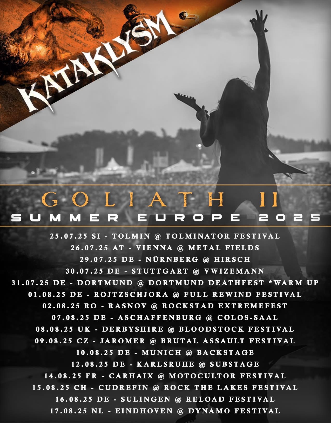 KATAKLYSM – GOLIATH II Summer Europe 2025 | Dates, Cities & Venues ...