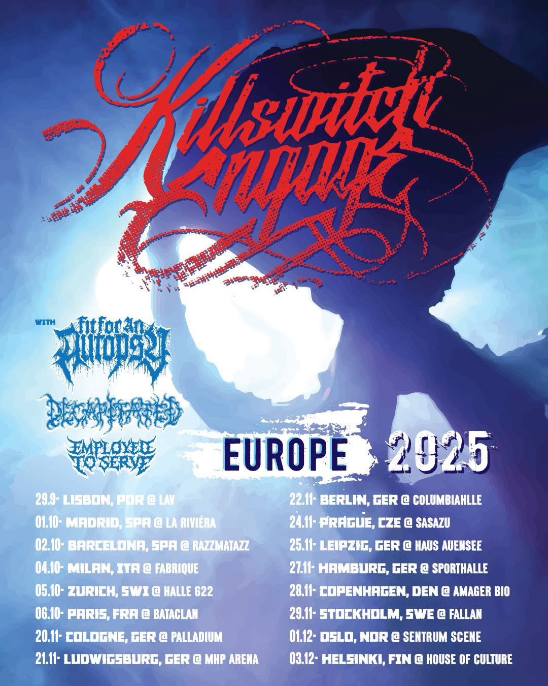 KILLSWITCH ENGAGE – Announced EU/UK Tour For Fall 2025 | Metal Odyssey ...