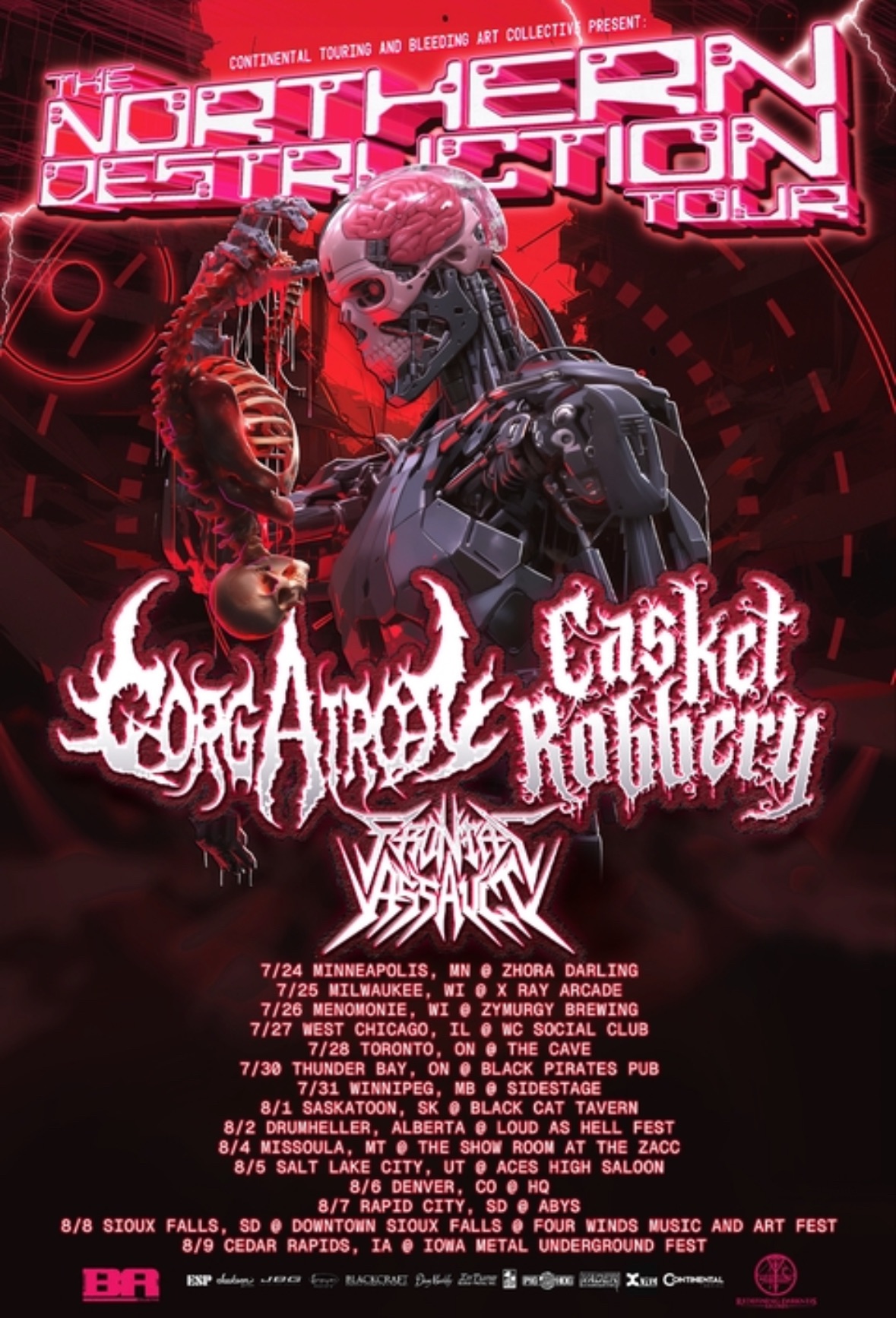 Northern Destruction Tour With Gorgatron, Casket Robbery & Frontal ...