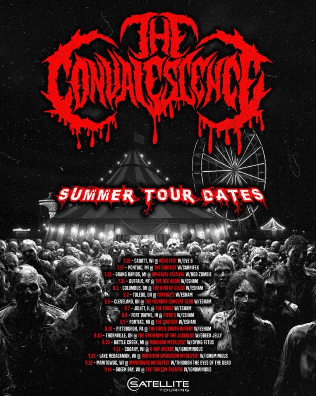 THE CONVALESCENCE – Summer Tour Dates 2025 | Dates, Cities & Venues ...